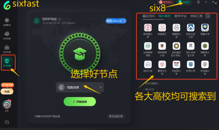 国外高校官网难访问，学术之路遇阻何解？打不开登录网页怎么办？-Sixfast回国加速器—海外华人必备！
